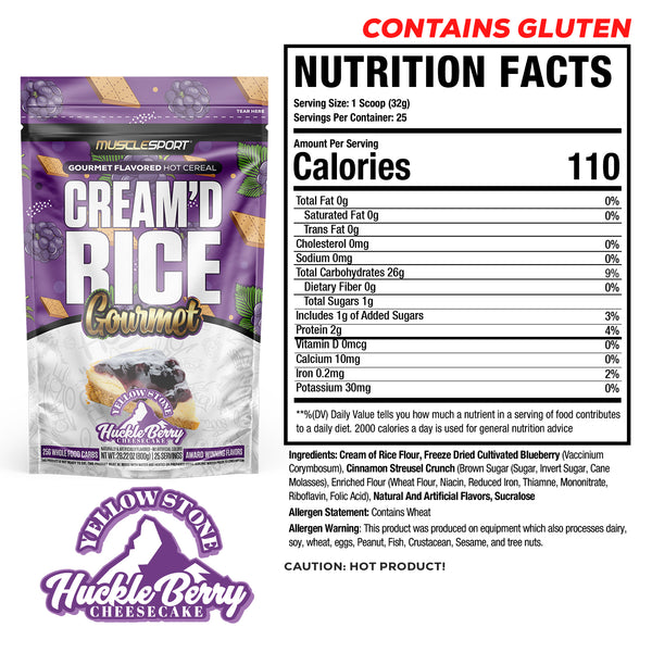 Cream'd Rice Gourmet - Hot Cereal - 25 Servings – Musclesport®