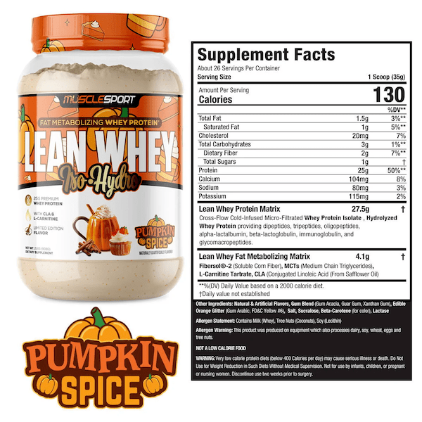 Lean Whey™ Iso Hydro Gourmet Protein 2lb - Limited Edition – Musclesport®