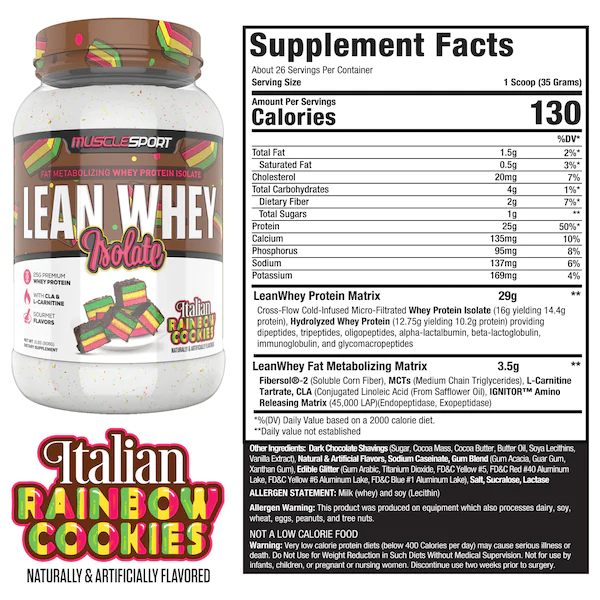 Lean Whey™ Iso Hydro Gourmet Protein 2lb - Limited Edition – Musclesport®